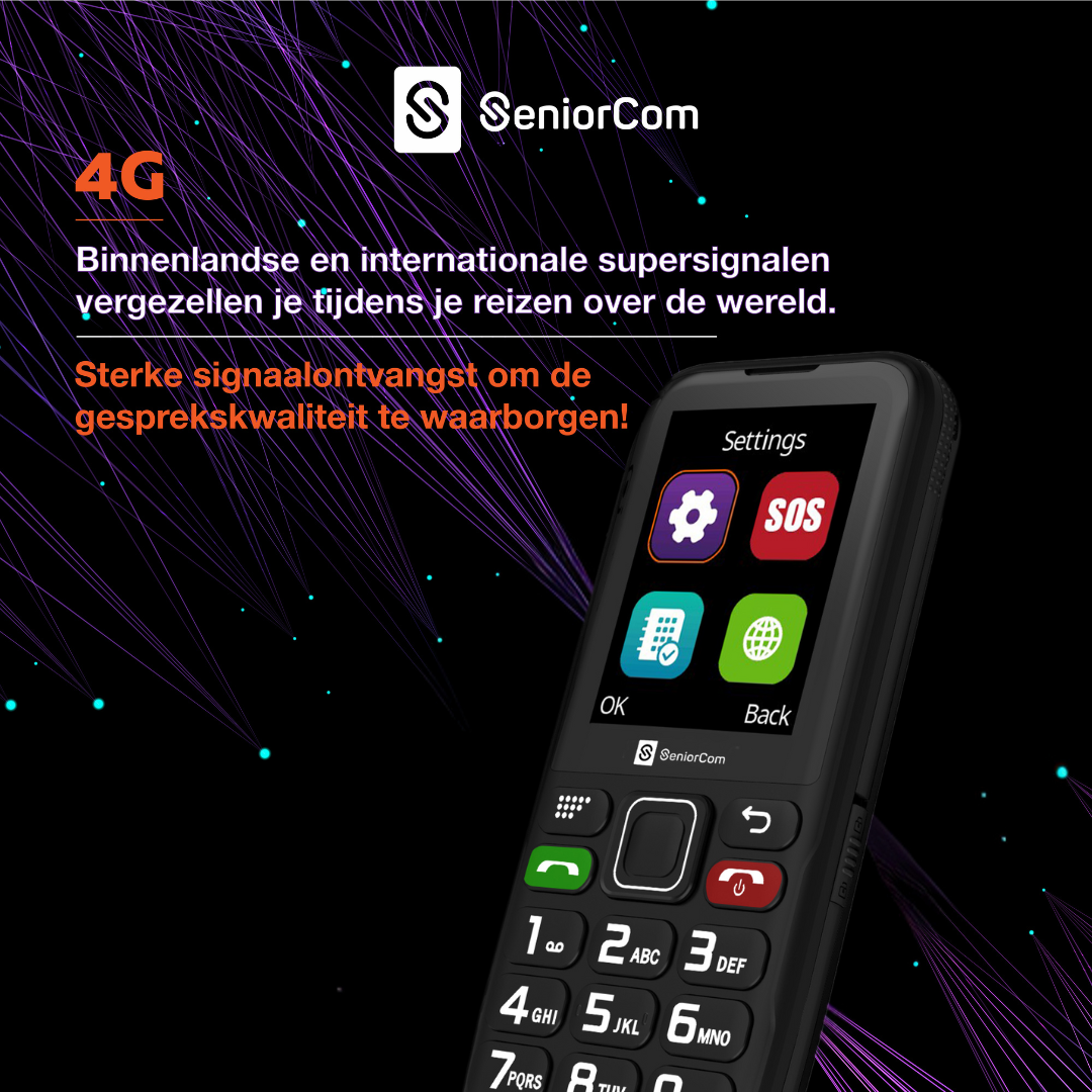 SeniorCom T24 Seniorentelefoon 4G met noodknop en camera – SeniorCom.nl