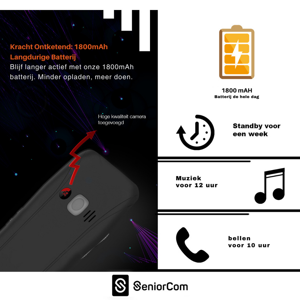 SeniorCom T24 Seniorentelefoon 4G met noodknop en camera – SeniorCom.nl